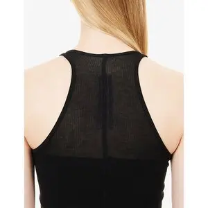 Rick Owens Basic Ribbed Silk-blend Tank Top