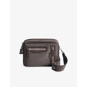 ANYA HINDMARCH Padded Triple Zip Woven Cross-body Bag - Chocolate