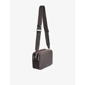 ANYA HINDMARCH Padded Triple Zip Woven Cross-body Bag - Chocolate