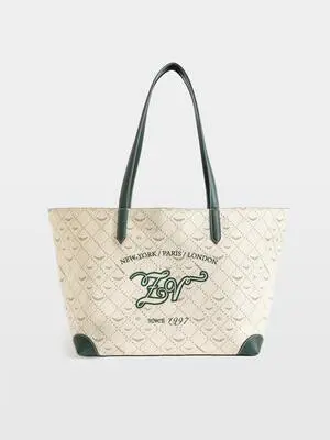 Zadig&Voltaire Monogram Canvas Tote Bag - Flash
