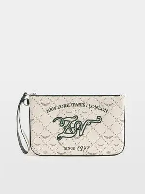 Zadig&Voltaire Z Pouch Monogram Tennis Clutch - Flash