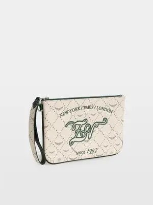 Zadig&Voltaire Z Pouch Monogram Tennis Clutch