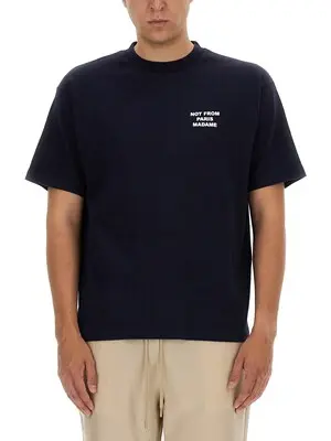 Drole De Monsieur T-shirt "slogan - Blue