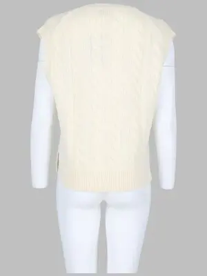 Polo Ralph Lauren Sleeveless V-neck Cable Knit Sweater