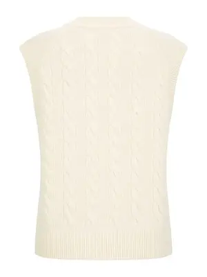Polo Ralph Lauren Sleeveless V-neck Cable Knit Sweater