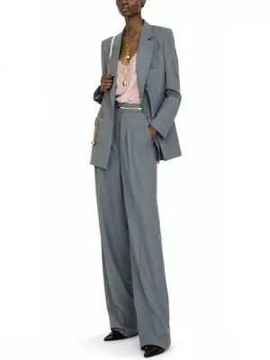 Chloé Giacca Sartoriale Doppiopetto In Gabardine