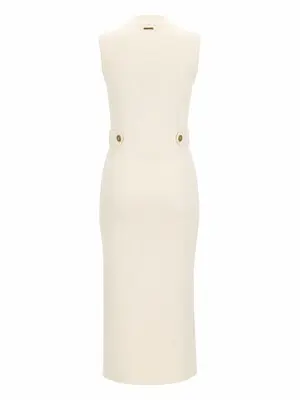 Michael Kors Abito Midi In Maglia Stretch