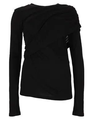 MARANT ETOILE Dressi' Draped Top - Black