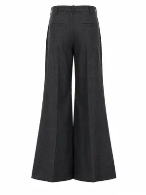 Brunello Cucinelli Pantalone Ampio In Lana E Cashmere