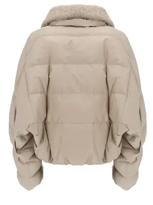 Brunello Cucinelli Techno Cotton Taffeta Puffer Jacket