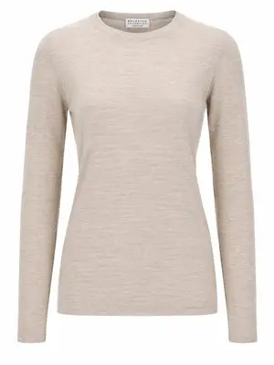 Brunello Cucinelli Lightweight Cashmere And Silk Knit Top