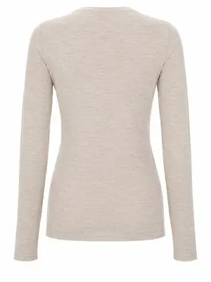 Brunello Cucinelli Lightweight Cashmere And Silk Knit Top