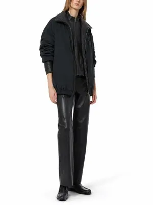 Max Mara Reversible Padded Bomber Jacket - Black