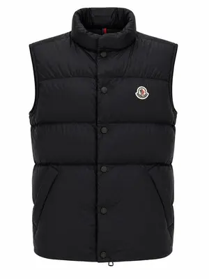 Moncler Quilted Padded Gilet - Black