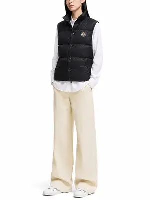 Moncler Quilted Padded Gilet - Black