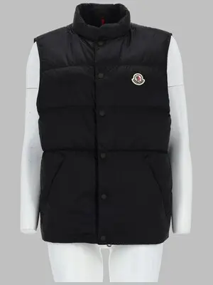 Moncler Quilted Padded Gilet - Black