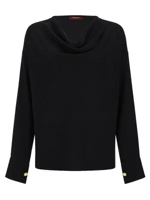 Max Mara Light Technical Cady Blouse - Black