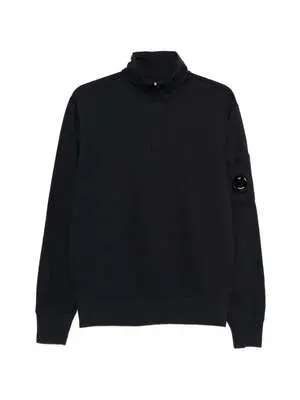 C.P. COMPANY Half-zip Lens Sweatshirt - Black