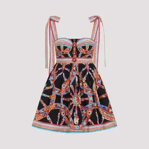 Dolce & Gabbana Carretto Print Mini Dress - Multicolour