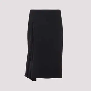 JIL SANDER Virgin Wool Midi Skirt