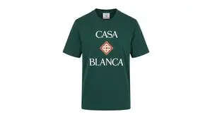 Casablanca Classic Stacked Logo Tee Shirt - Green