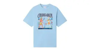 Casablanca Classic Tennis Match Tee Shirt - Blue