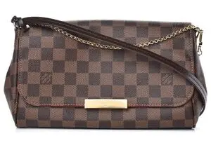 LOUIS VUITTON Favorite Damier Ebene Mm Red Lining