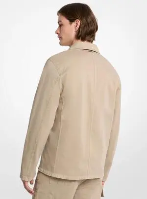 Michael Kors Stretch Cotton Twill Chore Jacket In Size By - Green