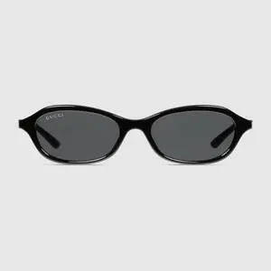 Gucci Oval-frame Sunglasses - Black