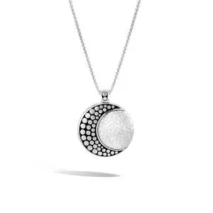 John Hardy Moon Phase Hammered Pendant Necklace