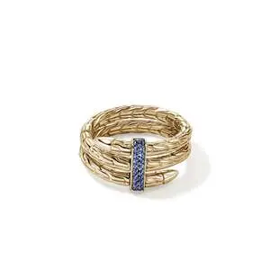 John Hardy Spear Double Wrap Ring Gemstones
