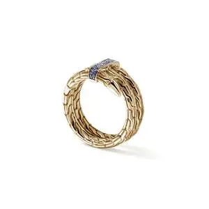 John Hardy Spear Double Wrap Ring Gemstones