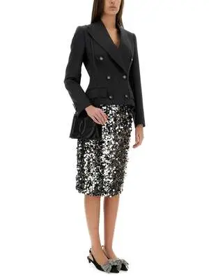 Dolce & Gabbana Double-breasted Jacket With Dg Logo Buttons