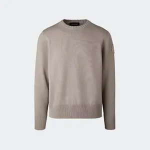 Canada Goose Rosseau Crewneck Sweater Merino Wool - Limestone
