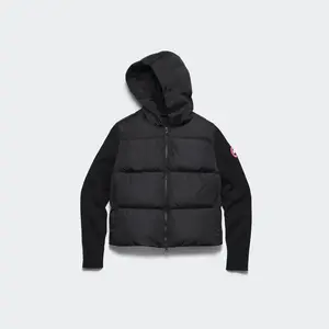 Canada Goose Hybridge® Wide Quilt Knit Hoodie - Black