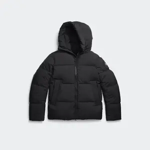 Canada Goose Crofton Enduraluxe Puffer Jacket With Hood - Black