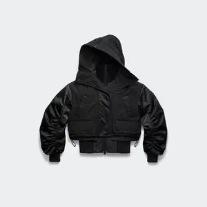 Canada Goose Claremont Bomber Jacket With Ruched Sleeves