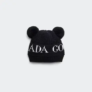 Canada Goose Double Pom Beanie - Black