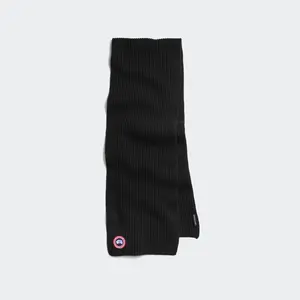 Canada Goose Cashmere Blend Rib Scarf - Black