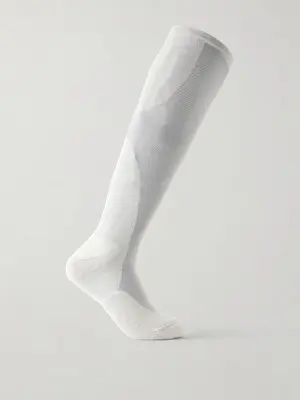 On Stretch-knit Running Socks - Neutrals