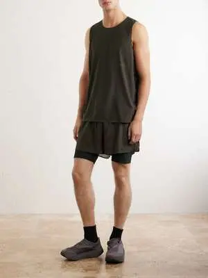 On Paf Zero 2-in-1 Stretch-jersey And Mesh Running Shorts