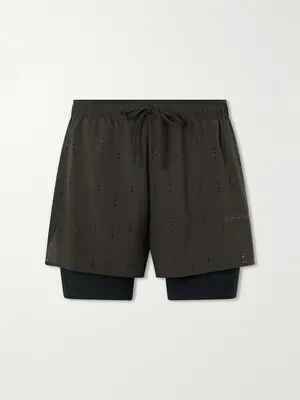 On Paf Zero 2-in-1 Running Shorts - Black