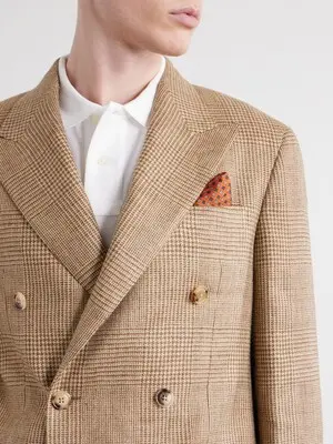 Polo Ralph Lauren Double-breasted Houndstooth Blazer - Neutrals