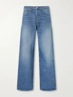 SSSTEIN Deformation Panelled Wide-leg Jeans - Blue