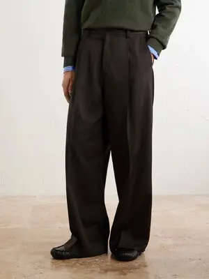 SSSTEIN Wide-leg Wool Trousers