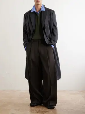 SSSTEIN Wide-leg Wool Trousers