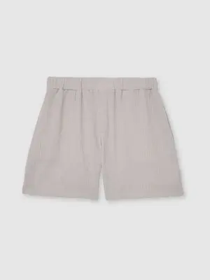 REISS Flint Textured Drawstring Shorts