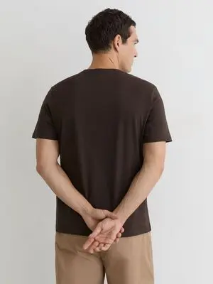 REISS Dayton Cotton V-neck Tailored-fit T-shirt