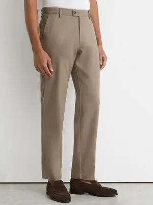 REISS Dobby Cotton Piqué Chino Trousers