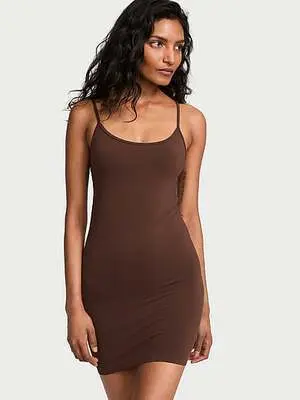 Victoria's Secret Smooth Seamless Slip Dress - Brown